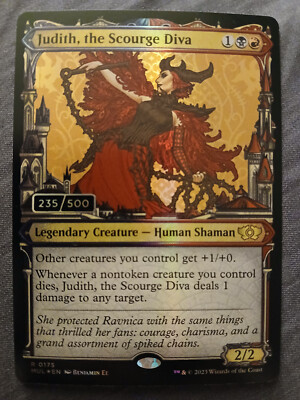 MTG Judith, the Scourge Diva Multiverse Legends serialized 235 Foil ...