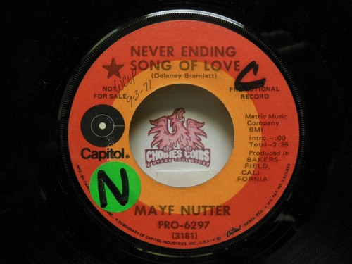 MAYF NUTTER: Okla / Never Ending Song Of Love, 45 RPM G+ (I9) | eBay