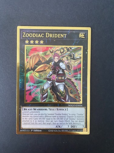 Zoodiac Drident - MAGO-EN036 - Premium Gold Rare - 1st Edition Near ...