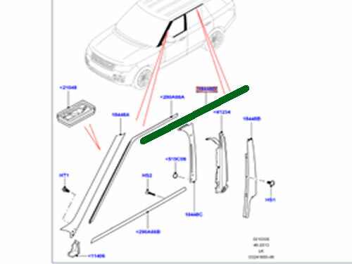 GENUINE LAND ROVER ROOF FINISHER LH OR RH RANGE ROVER RANGE ROVER SPORT ...