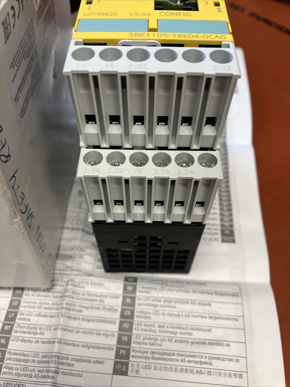 UK,PR,B20, New, Siemens ASiMon Prog Safety Relay, 3RK1105-1BE04-0CA0 ...