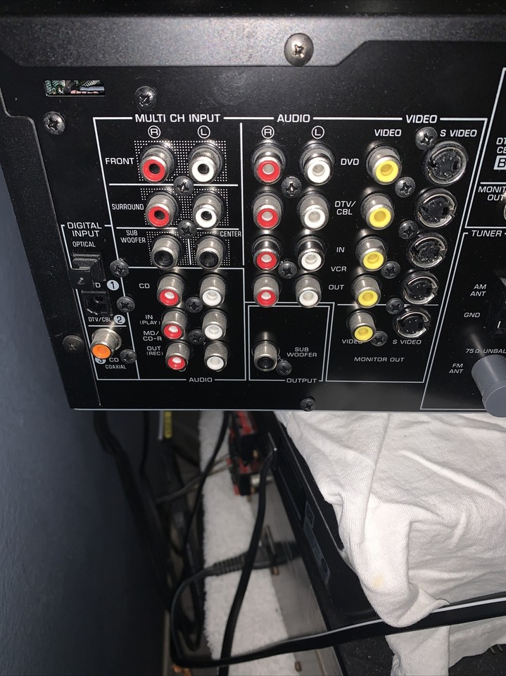 Yamaha HTR 5840 6.1 Channel 350 Watt AV Receiver Remote Antenna Manual ...