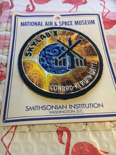 Vintage still attached NASA Mission Patch Skylab 1 Conrad Kerwin Weitz | eBay