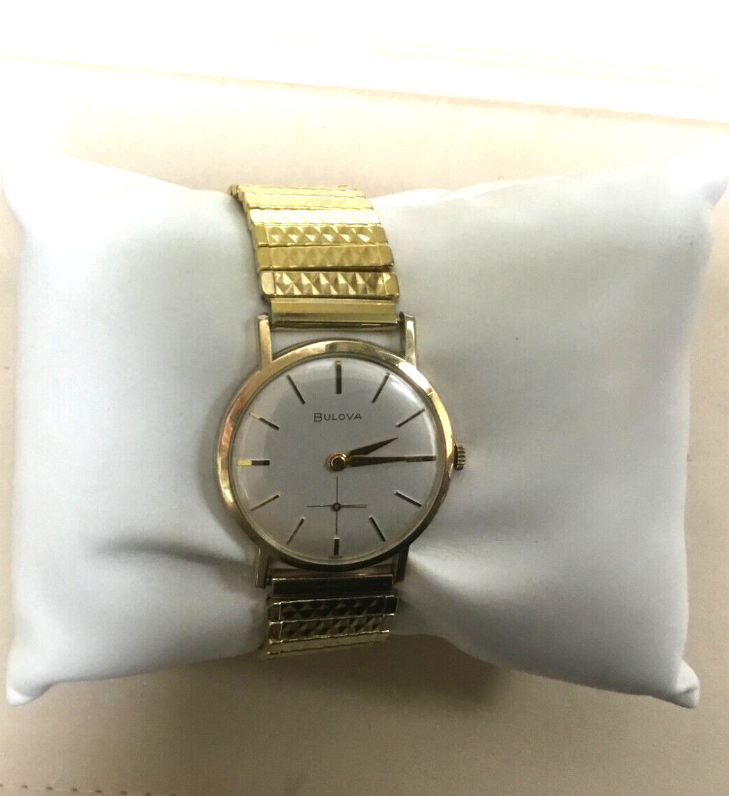 VINTAGE BULOVA MECHANICAL HAND WINDING CAL 11AL 10K R… - Gem