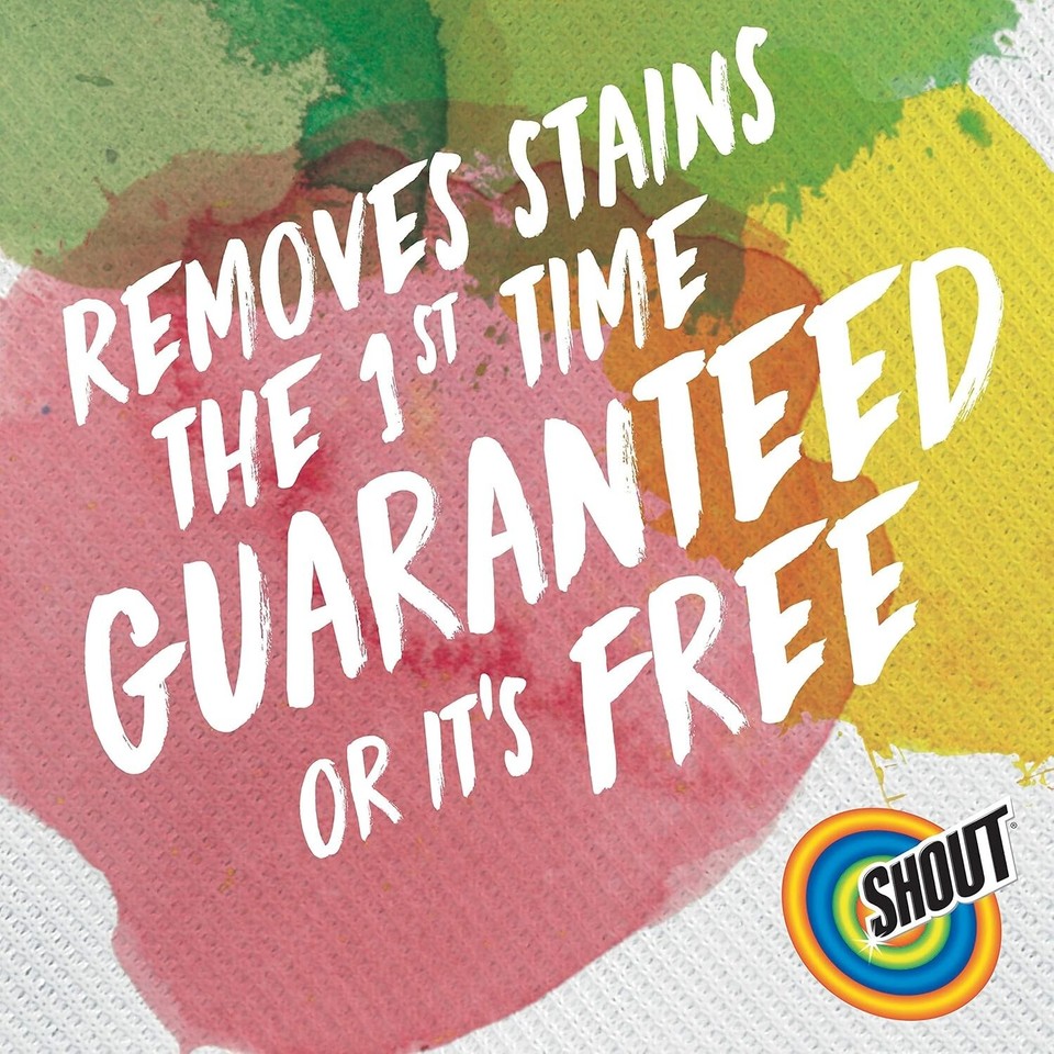 Shout Active Enzyme Laundry Stain Remover Spray for Clothes, Triple ...