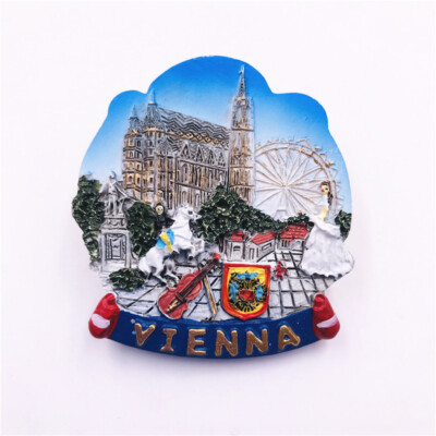 Vienna Fridge Magnet Refrigerator Sticker Austria Souvenir Resin Home ...