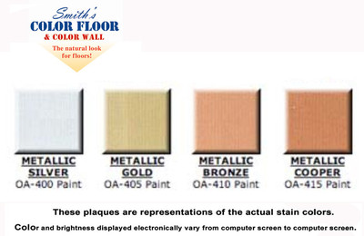 Smiths Paint Decorative Concrete Stains Metallic Color Series 4oz Water ...