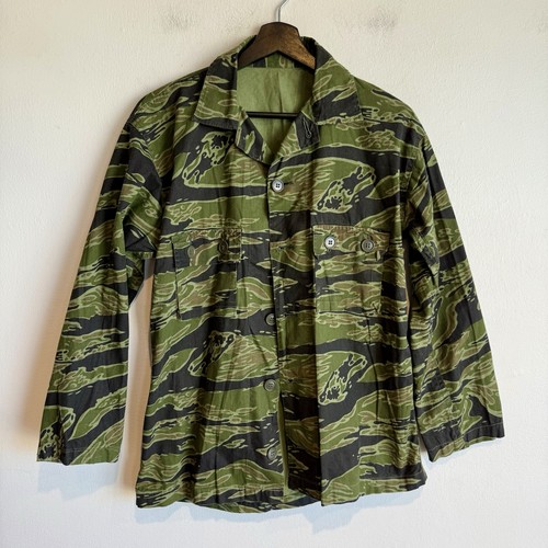 Vietnam War Original Tiger Stripe Camo Shirt Jacket Large | eBay UK