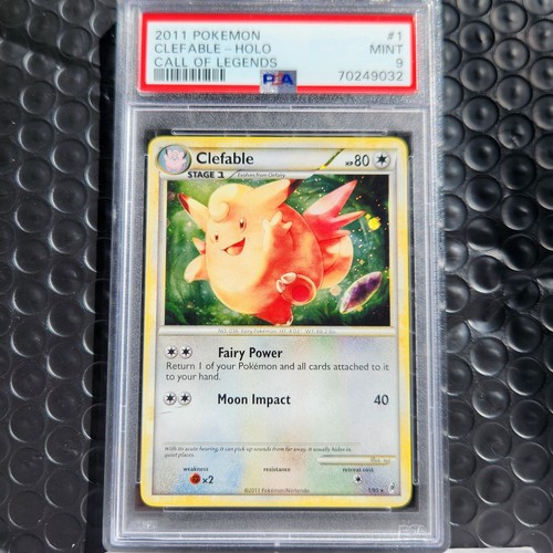 PSA MINT 9 - CLEFABLE - 2011 Call of Legends Holo Foil Rare Pokémon ...