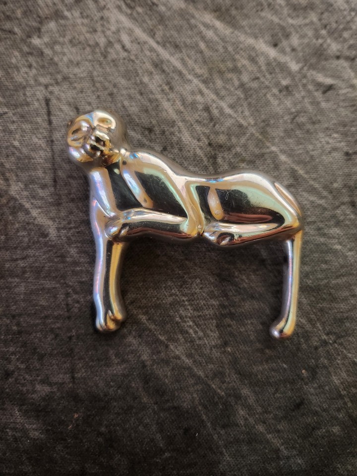 Vintage ZINA Beverly Hills 925 Sterling Silver Leopard Panther Cat Pin ...