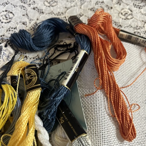 New PARTIAL Renaissance Snowman Painted Needlepoint Canvas Plus Some ...