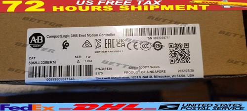 NEW Allen-Bradley 5069-L330ERM SER A CompactLogix 3MB Enet Motion ...