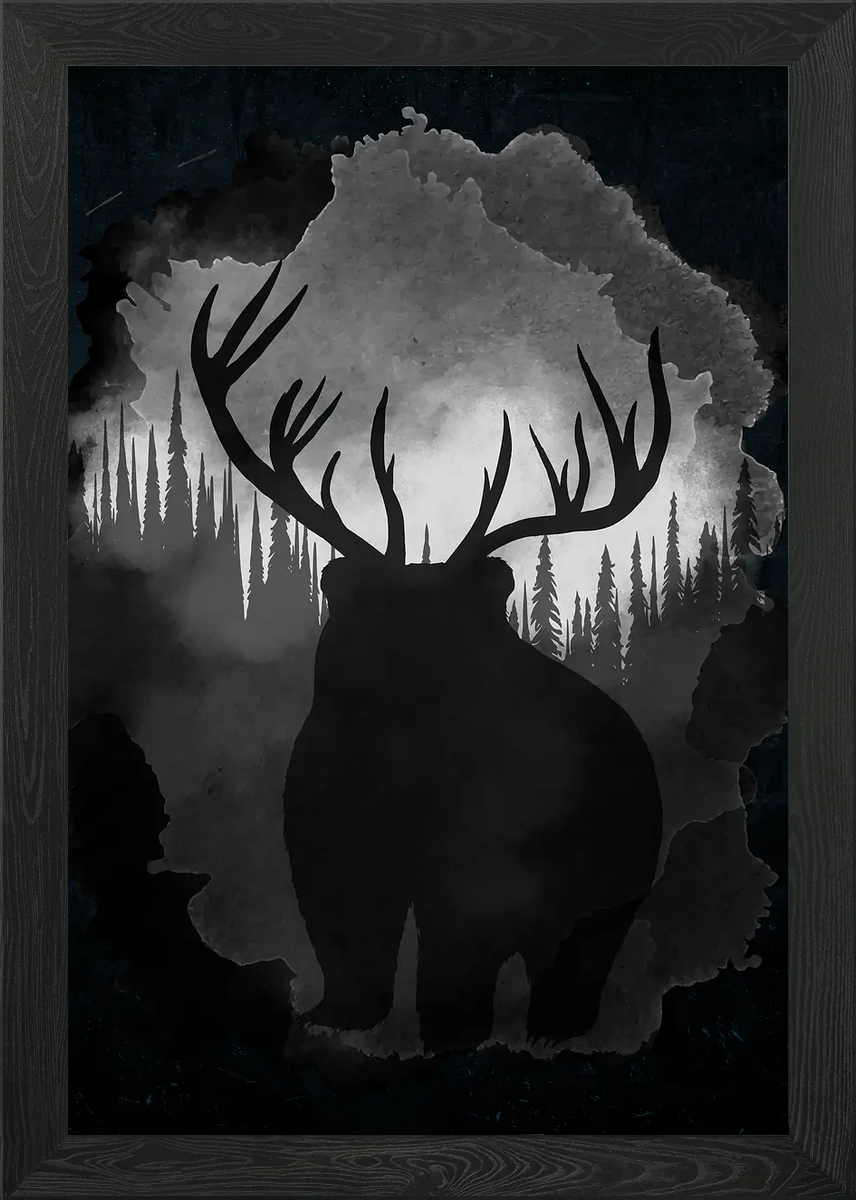 Bear and Bears Framed Wall Art Poster Canvas Print Picture | eBay UK