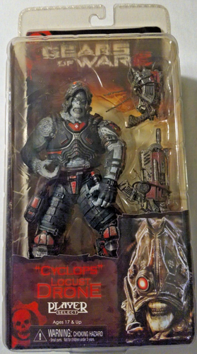 NECA Gears of War 2 "CYCLOPS" Locust Drone Player Select Action Figure ...