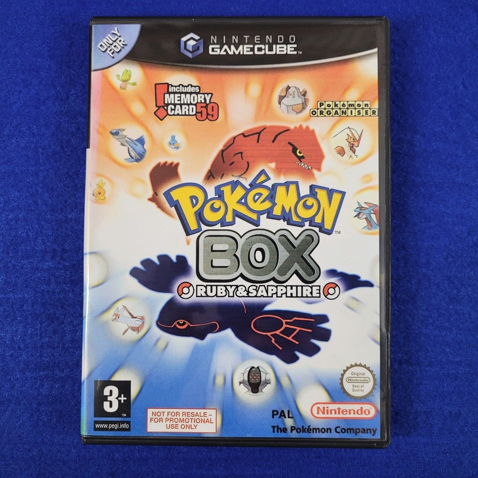 gamecube POKEMON BOX Ruby & Sapphire PAL UK VERSION -Make Your ...