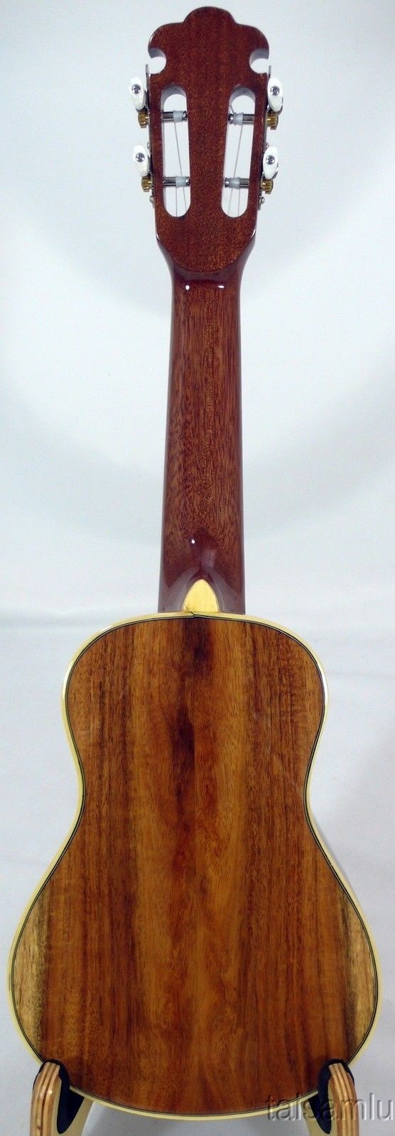 Alulu Solid Acacia-Taiwanese Koa concert Ukulele,Abalone rosette,HUA204 ...