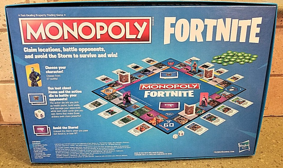 FORTNITE MONOPOLY BOARD GAME 100% Complete w/Instructions Gaming ...