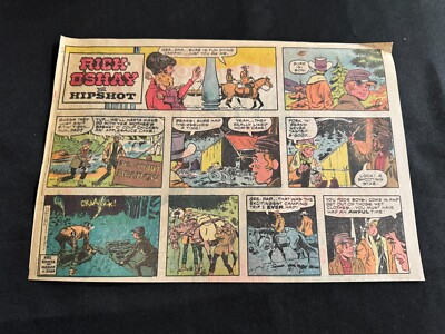 #H03 RICK O'SHAY AND HIPSHOT Sunday Half Page Comic Strip November 25 ...
