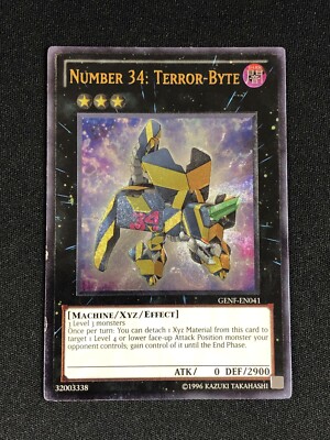 YUGIOH NUMBER 34 TERROR-BYTE GENF-EN041 ULTIMATE LIGHT PLAY | eBay