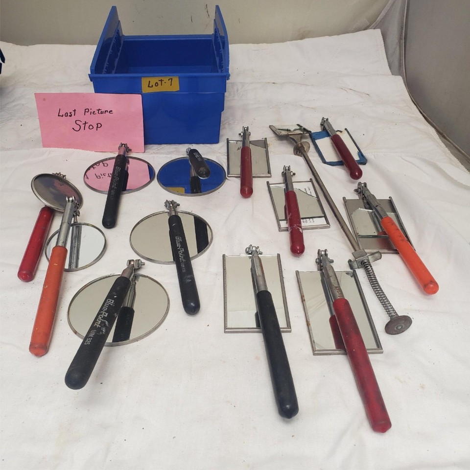 Lot of 13 Assorted Shapes and Sizes Blue Point Inspection Mirror Set ...