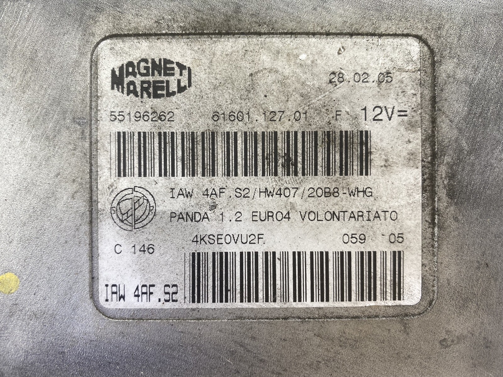 ECU Magneti Marelli IAW 4AF.S2 55196262 61601.127.01 4AF.S2/HW407/20B8 ...