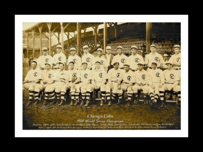 CHICAGO CUBS 1908 WORLD SERIES CHAMPIONS MATTED TEAM PHOTO | eBay