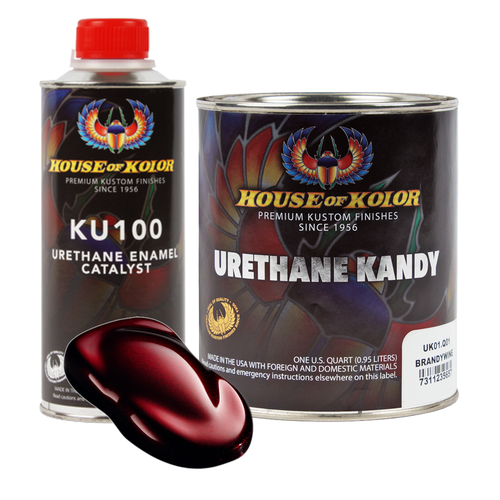 House of Kolor UK01 Brandywine Urethane Kandy Kolor Quart Kit w ...