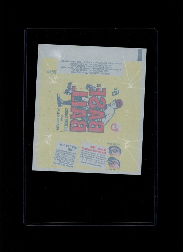 1968 TOPPS BASEBALL EMPTY 5 CENT WAX PACK WRAPPER *336843 | eBay