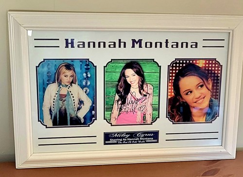 Miley Cyrus Hannah Montana Autograph SIGNED Poster Framed Picture COA ...