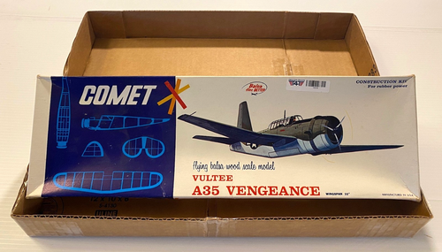 OPEN BOX Comet Models VULTEE A35 VENGEANCE Balsa model kit 3405, 20" W ...