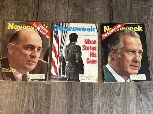 Newsweek Magazines 1973 Richard Nixon, Watergate Vintage Agnew McCord ...