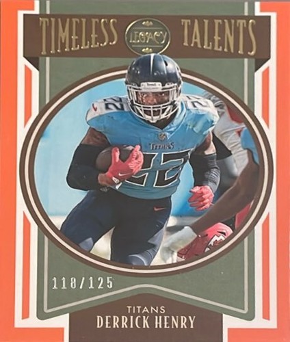 2022 Panini Legacy - Timeless Talents Orange #TT-8 Derrick Henry /125 ...