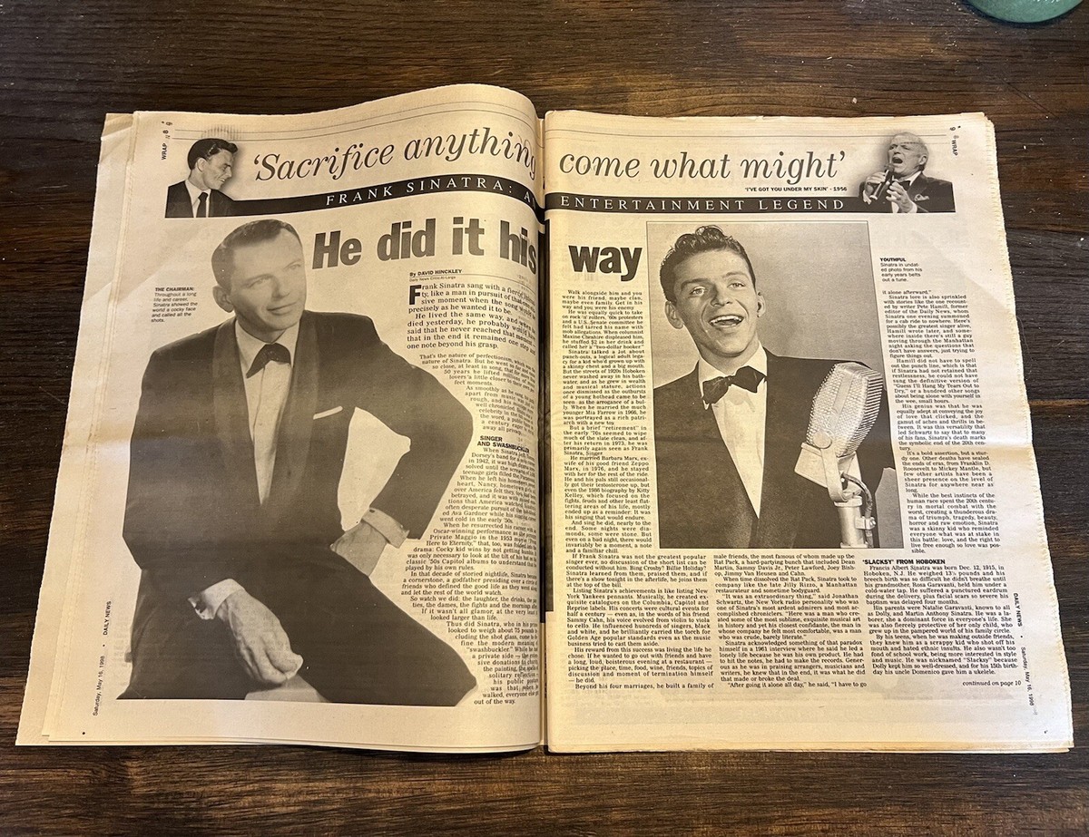 Frank Sinatra Death Photo Frank Sinatra Jr. Dead: Singer Dies At 72