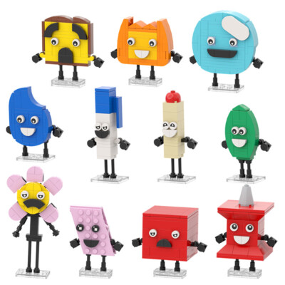 11PCS Battle for Dream Island Character Building Block Brick BFDI ...