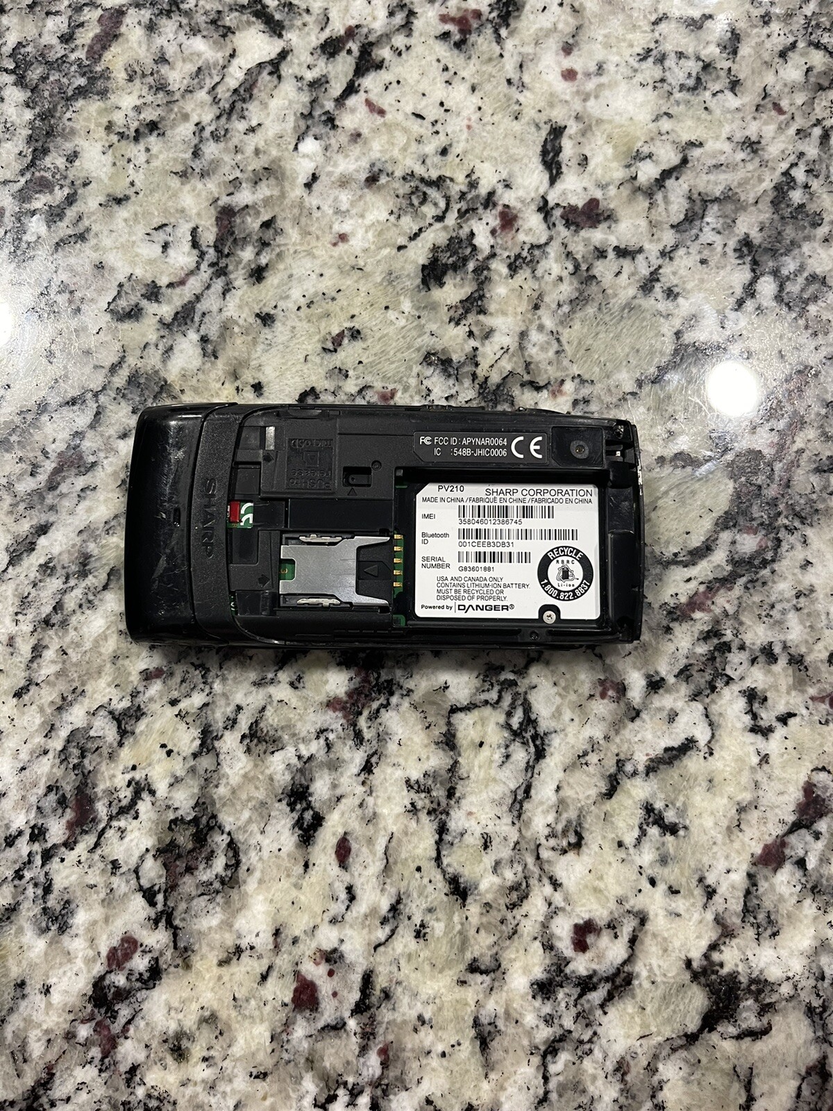 TMobile Mobile Sharp Sidekick 2008 PV210 Rare Phone (no Battery/Back ...