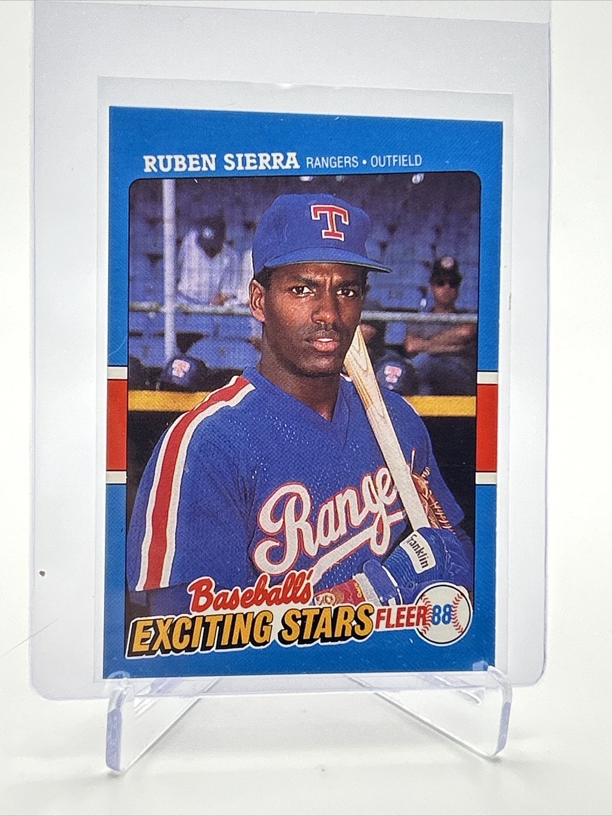 1988 Fleer Baseball's Exciting Stars Ruben Sierra Card #38 Mint FREE ...