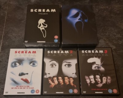 Scream Trilogy DVD Box Set Scream 1 Scream 2 & Scream 3 5060223763163 ...