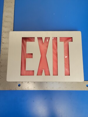 Exit Signs - Red Letters