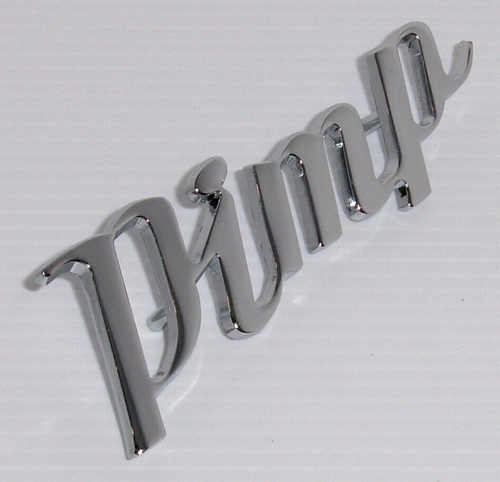 PIMP Chrome Script Automotive Lettering Emblem Badge street rod ...