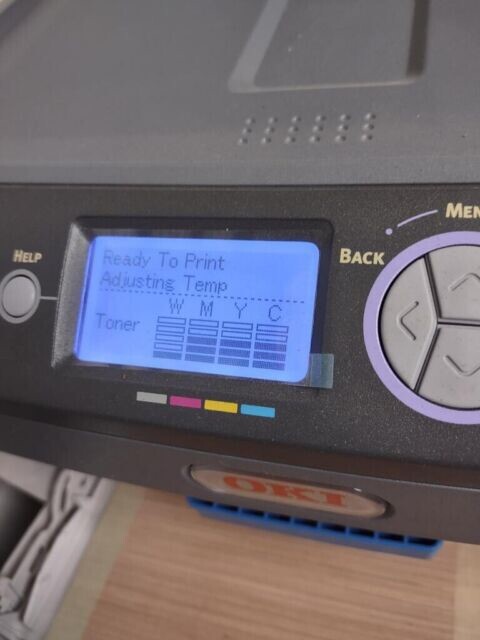 OKI c711wt White toner laser printer for TShirts and other media ...