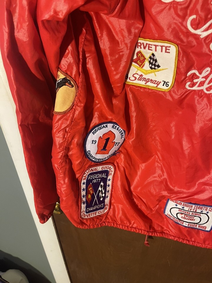 Corvette Vintage Chevy Racing Jacket Patches 60s 70s King Louie Flint ...