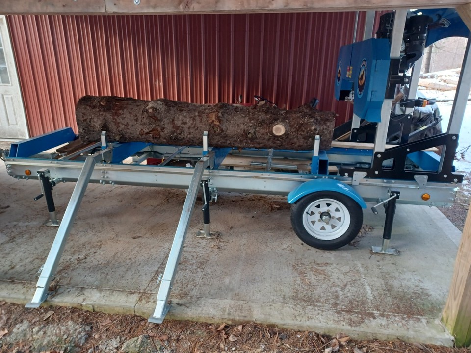 WILD BLUE PRO 3016 - 30" X 16' 11" Capacity Portable Sawmill & Trailer ...