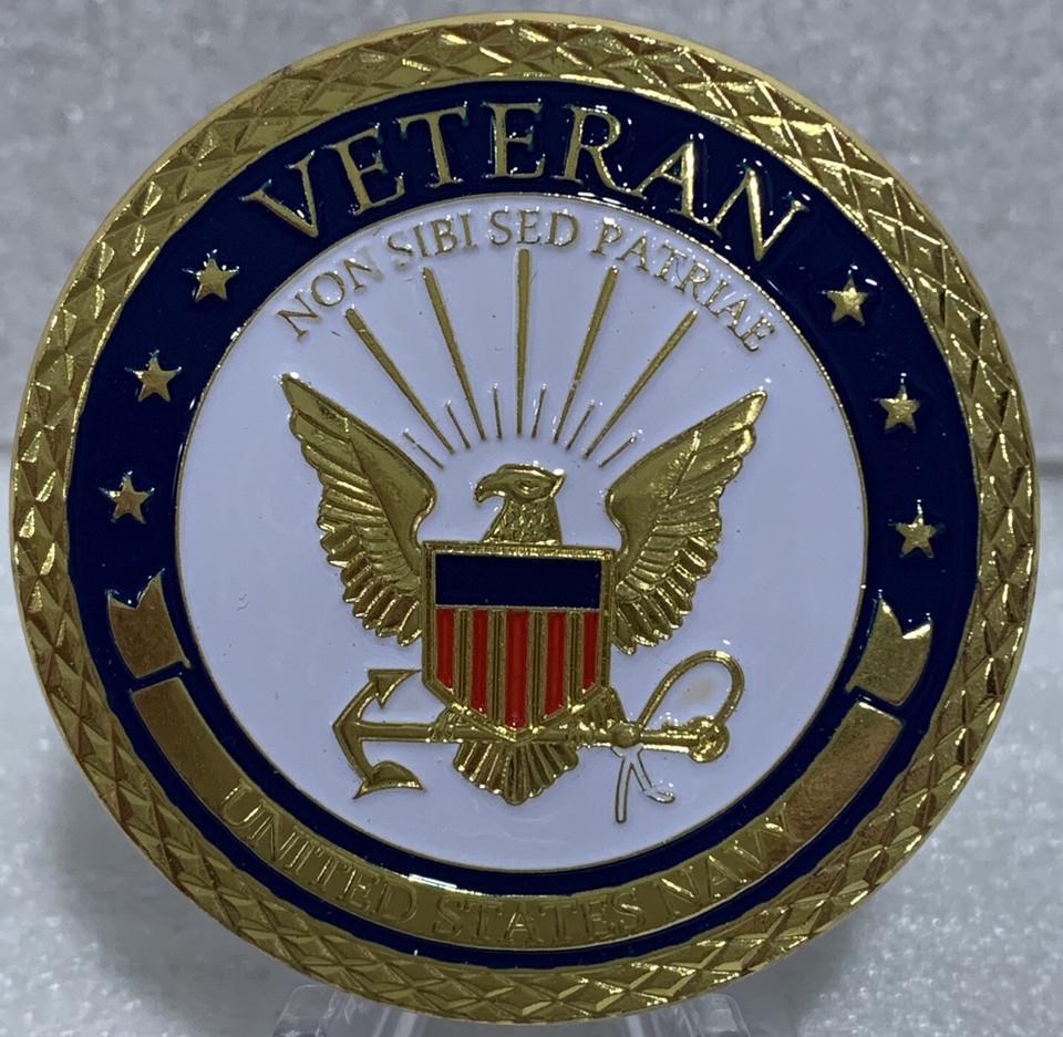 * US Navy Veteran Challenge Coin “Honor Courage And Commitment” Comes ...