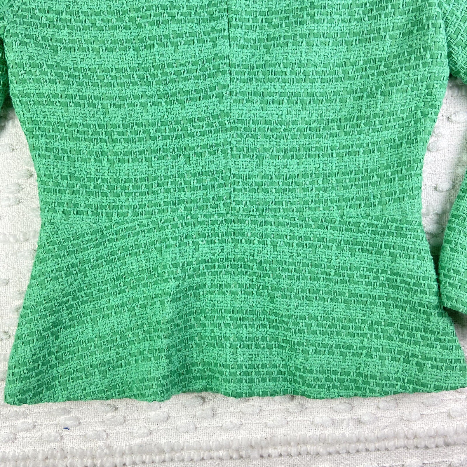 Maje Vivette Tweed Green Jacket Gold Buttons Pockets … - Gem