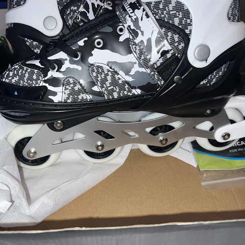 Kuxuan Skates Adjustable Inline Skates for Kids and Youth with Full ...