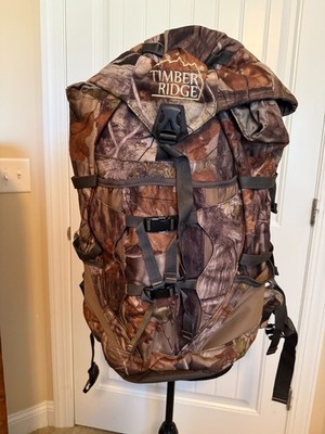 Timber Ridge Camo Hunting Backpack w/ Rifle Holder | eBay