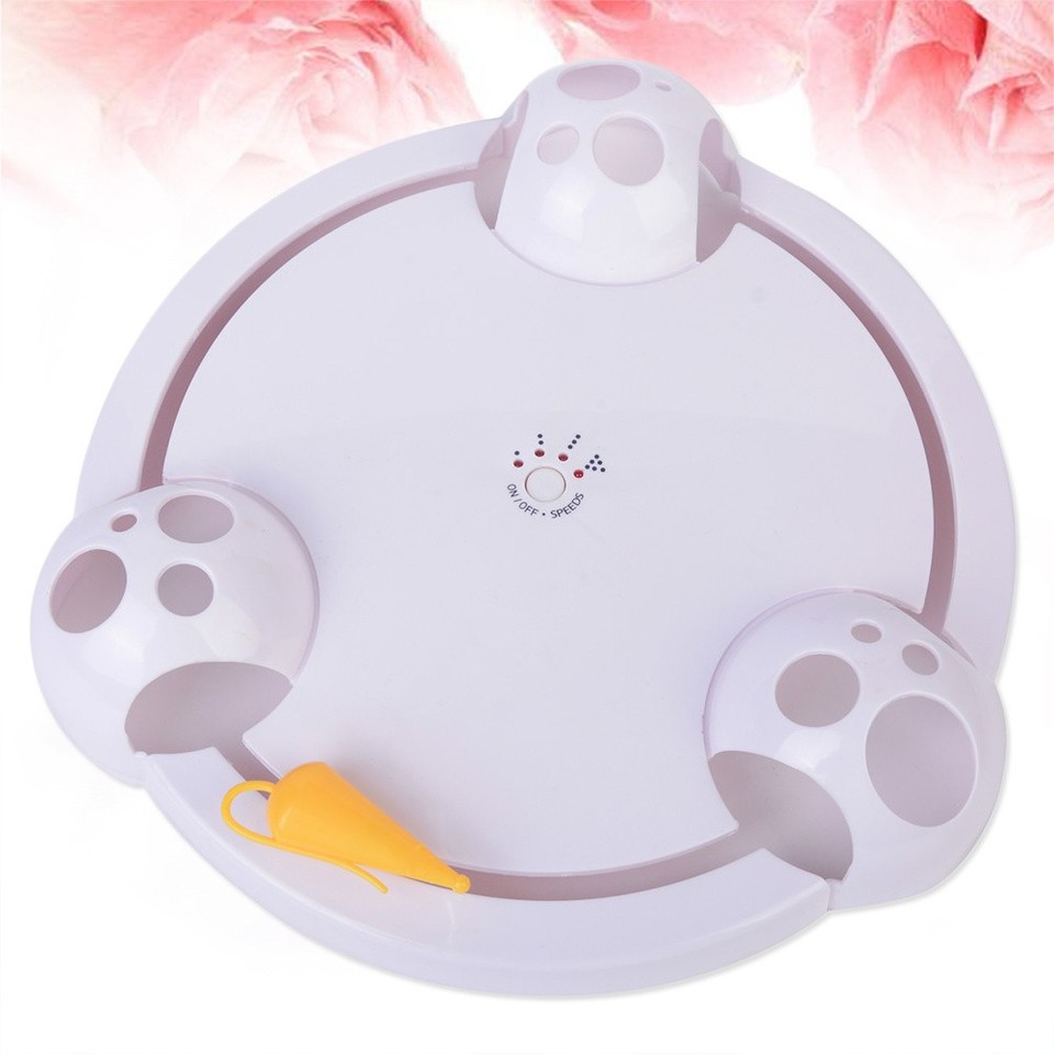 Funny Cat Interactive Pet Cat Toys Automatic Rotating Cat Play Teaser ...