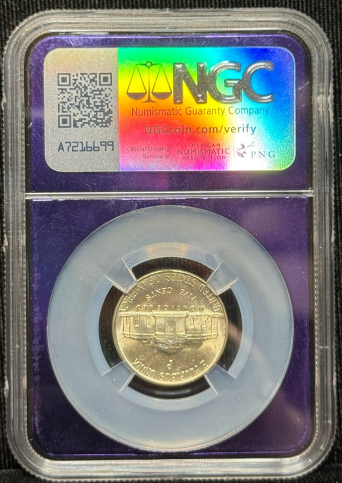 NGC MS 64 1943-P Jefferson Nickel 5 Full Steps Wartime Nickel 5C Silver ...