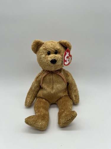 Ty Beanie Baby Cashew Plush Teddy Bear 8” Stuffed Animal Retired with ...