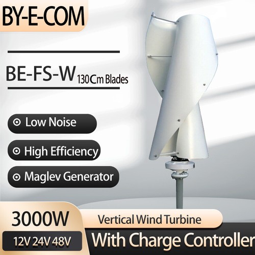 Bayoung 3000W Vertical Wind Turbine Generator 12V 24V 48V Savonius ...